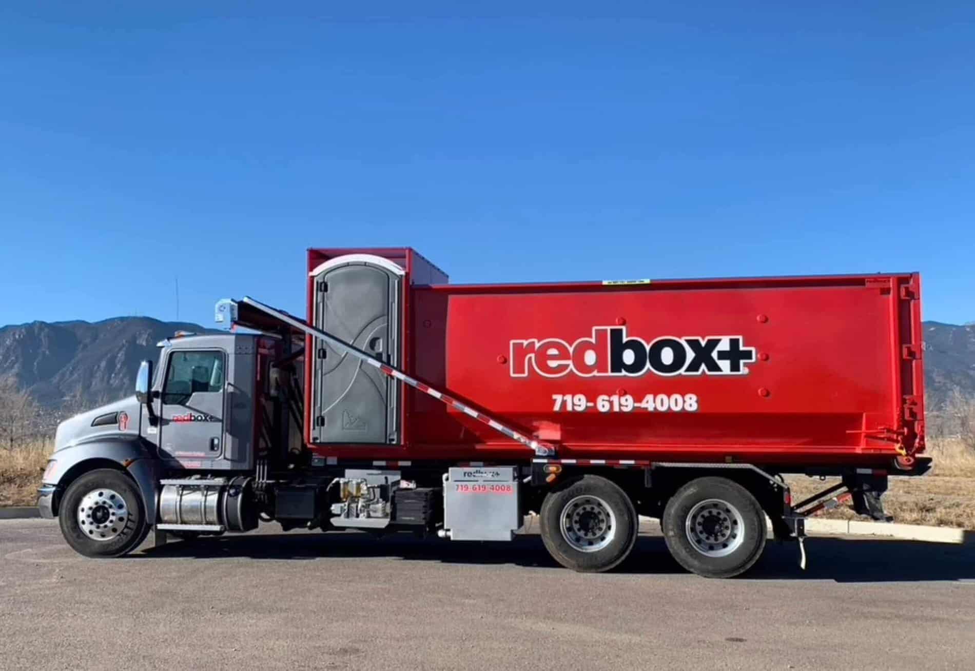 Portable Toilet & Dumpster Rental Combo | redbox+ Dumpsters