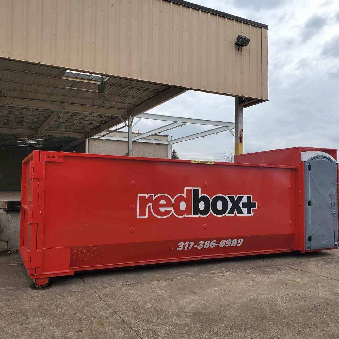 Dumpster & Portable Toilet Rental | redbox+ Dumpsters of IN